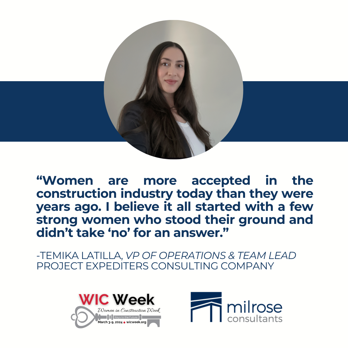 Women in Construction Week Spotlight: Temika Latilla